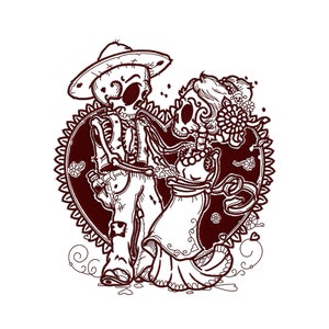 Couple Skeleton Embroidery Designs Skeleton Hand Embroidery Design ...