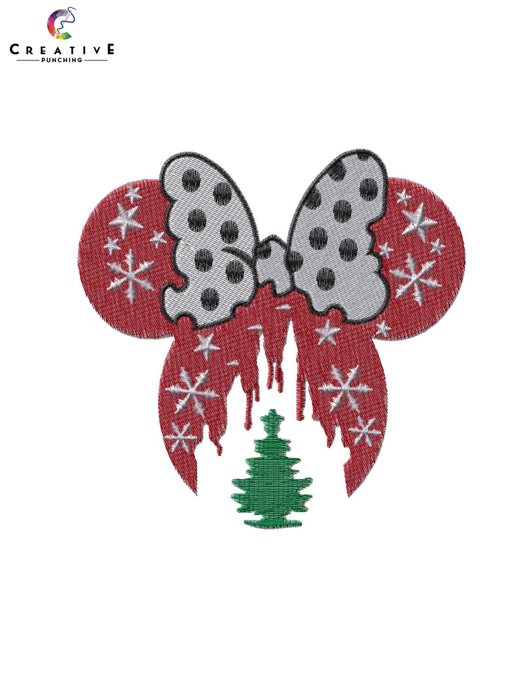 Christmas Mickey Mouse Embroidery Design: Holiday Digital File (5x7 ...