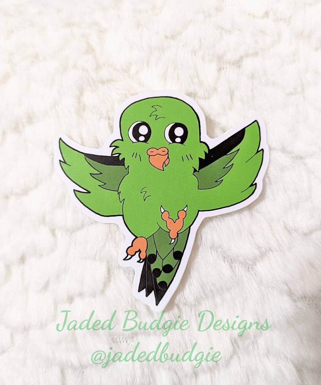 Lineolated Parakeet Sticker - Etsy