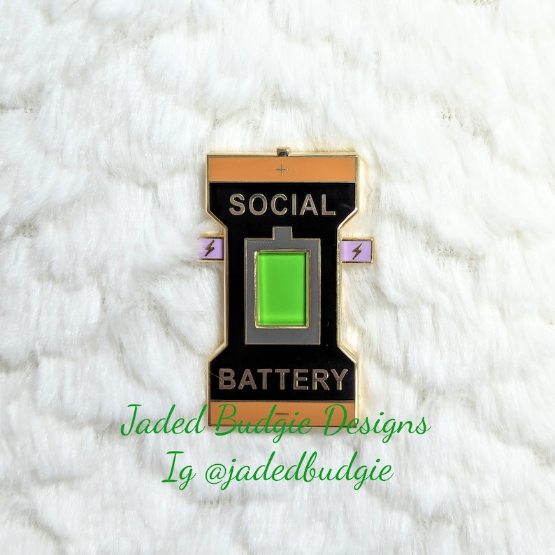 Original Social Battery Interactive Slider Pin V2 - Etsy