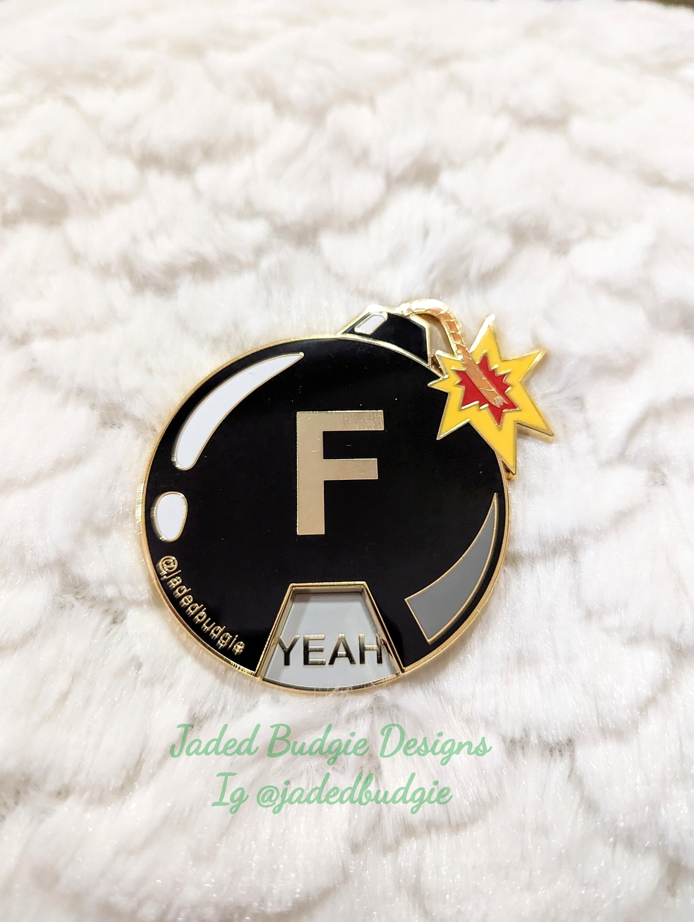 Original Interactive F Bomb Pin - Etsy