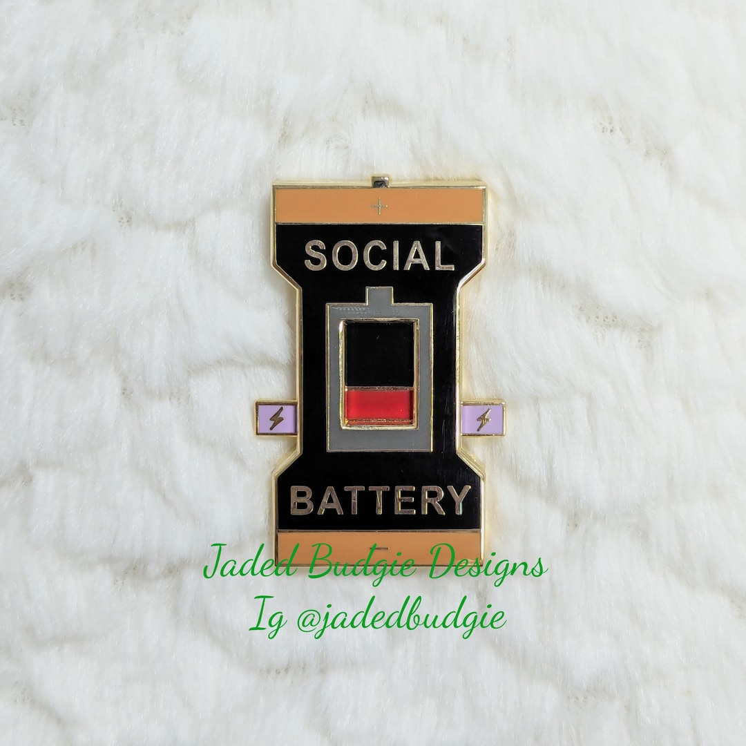 Original Social Battery Interactive Slider Pin V2 - Etsy