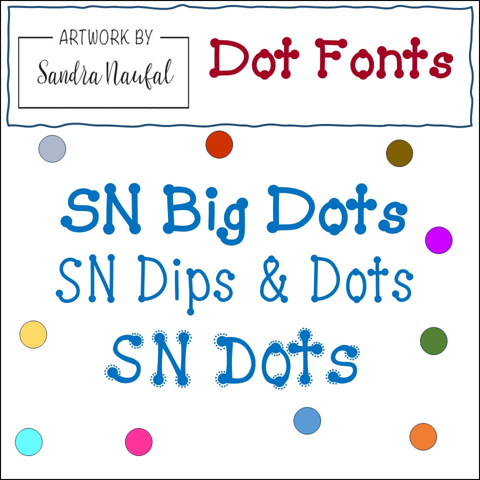 Dot Fonts - Etsy