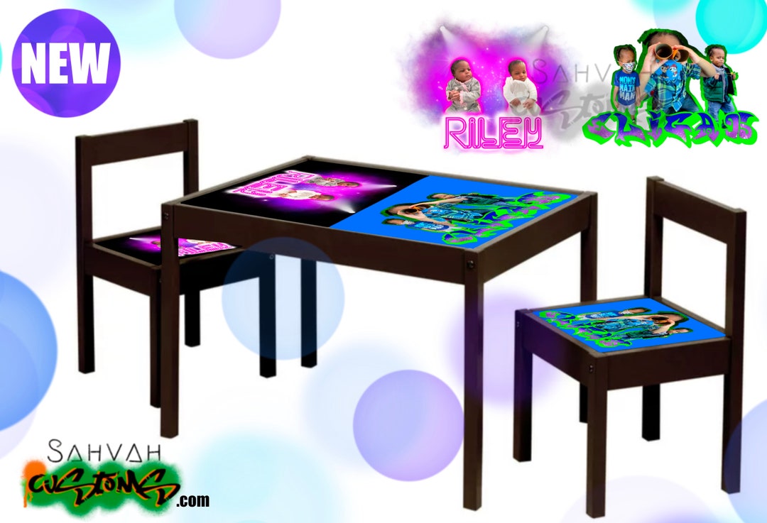 Custom 3-piece Kids Table Activity Tray Personalized Childrens Table - Etsy