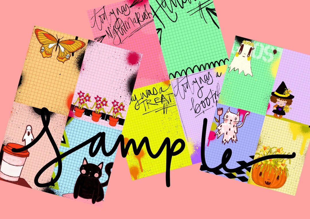Spooky Spring Halloween Digital Printables - Etsy