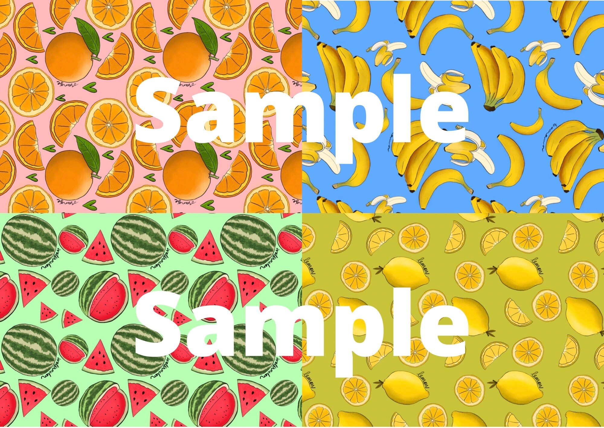 Fruity Printable Set - Etsy