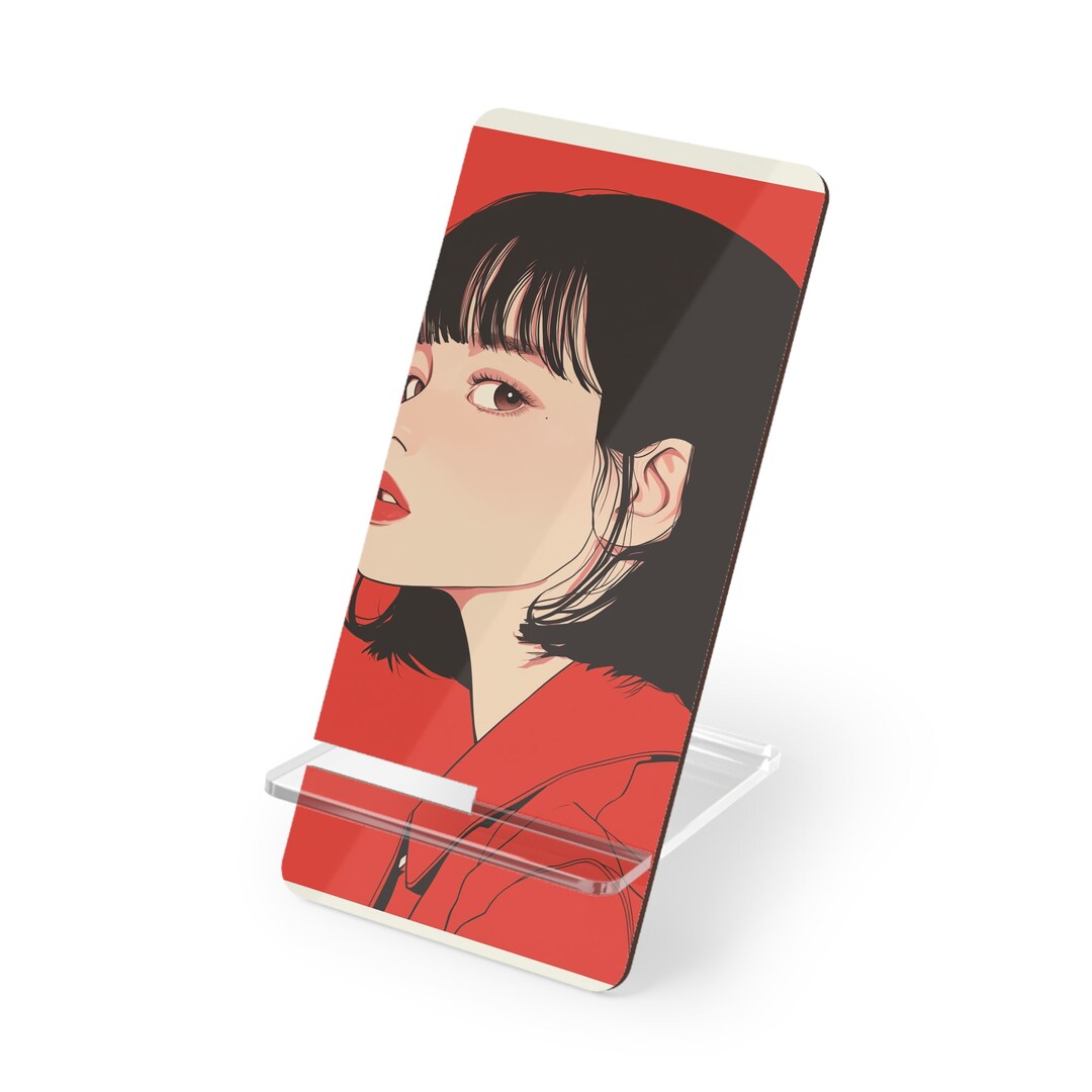 Anime Girl Phone Stand, Kawaii Cell Phone Holder, Cute Cartoon Mobile ...