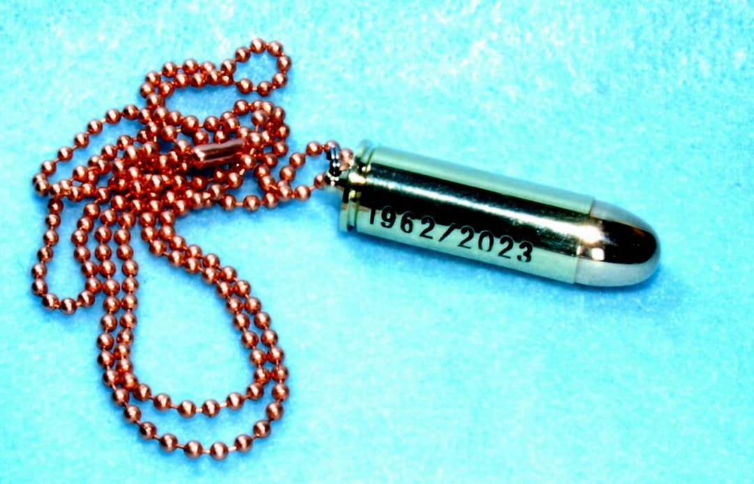 Personalized 45 Long Colt Pistol Bullet Funeral Ashes Keepsake Urn ...