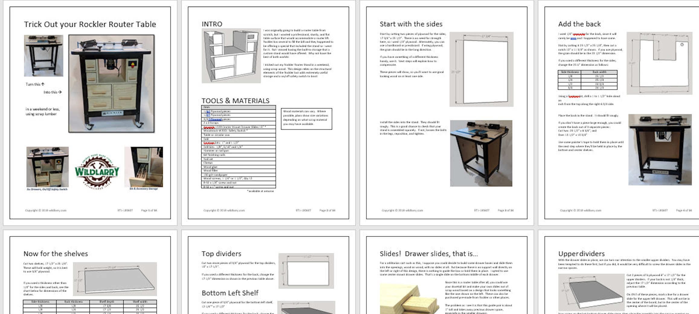 Plans Router Table How to Woodworking Build Trick Out Your - Etsy