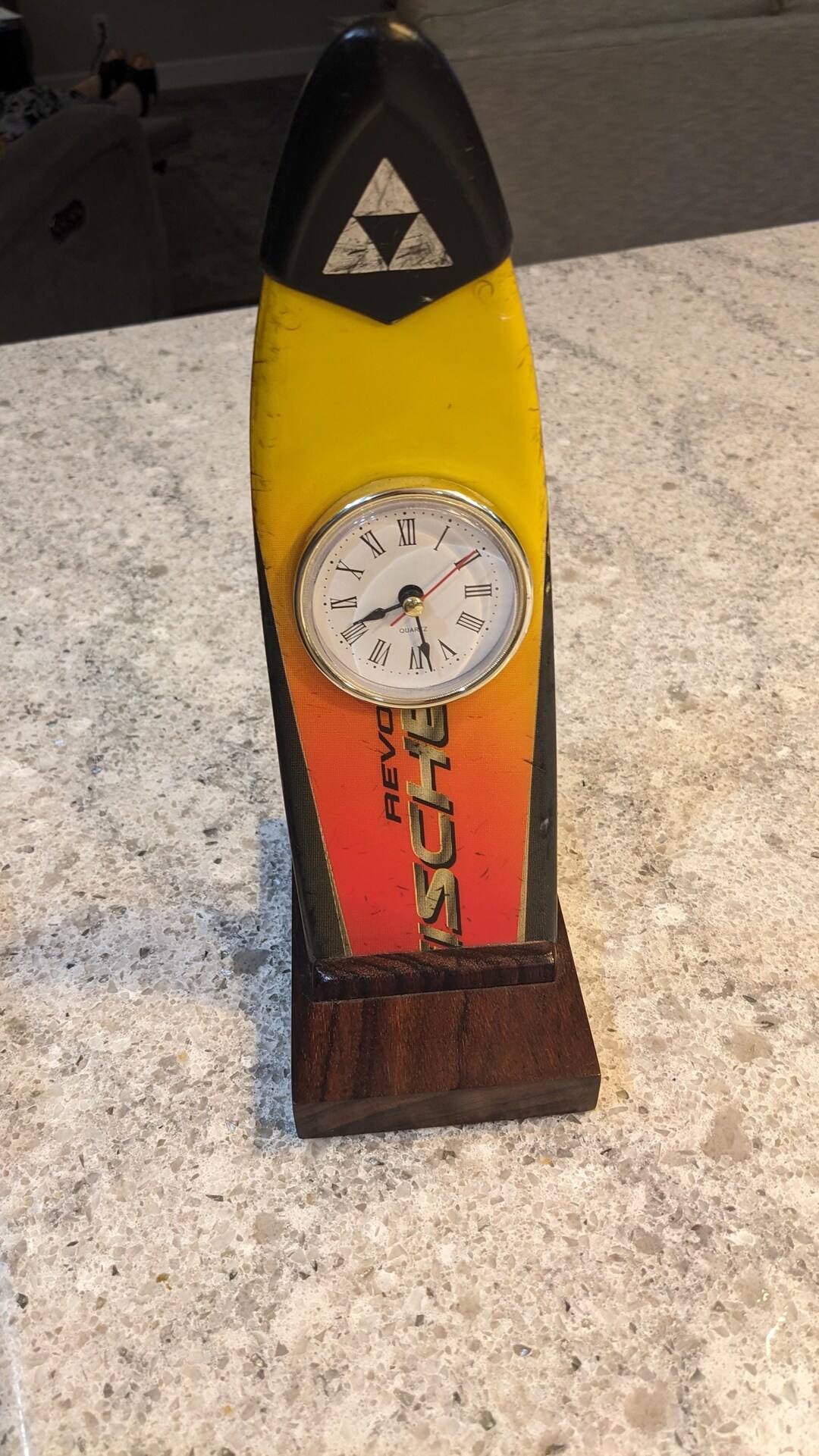 Ski Tip Clock Battery Operated Great Gift for Skiers - Etsy
