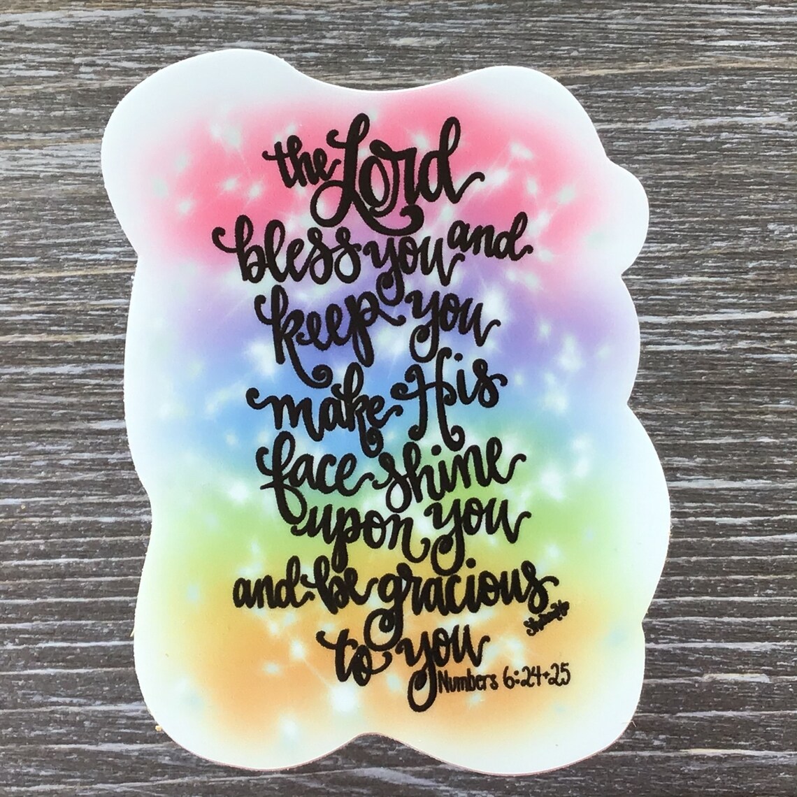 The Blessing Sticker, the Lord Bless You & Keep You, About Gods ...