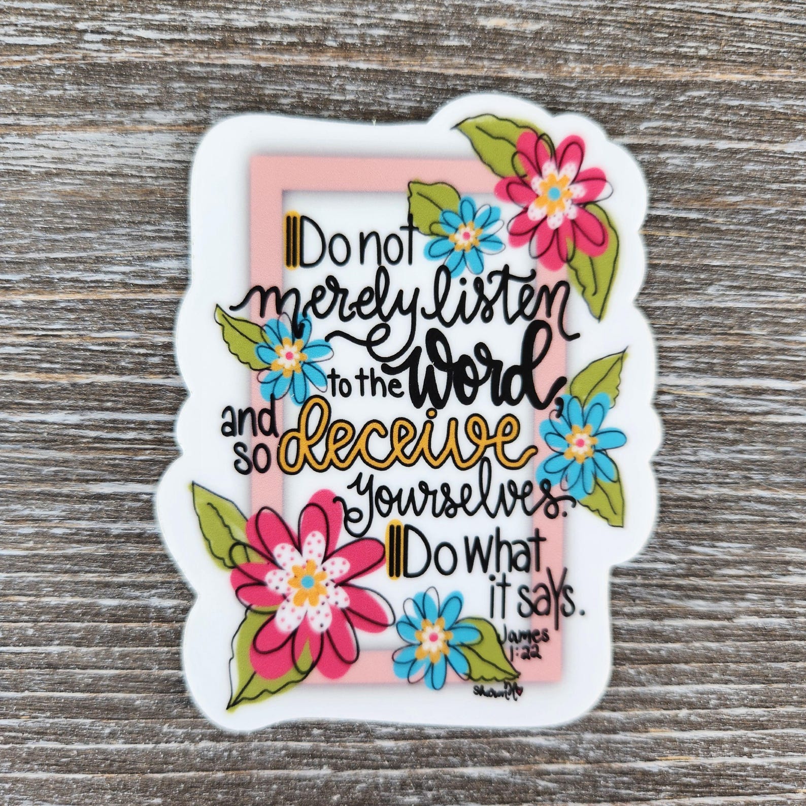 Do Not Merely Listen to the Word..do What It Says, Bible Verse Vinyl ...