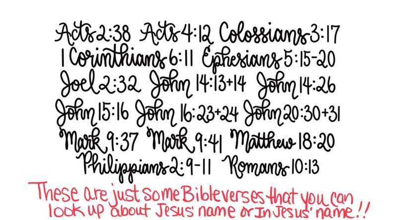 In Jesus’ Name, Vinyl Sticker for Journal, Tumbler, Ipad, or Tablet ...