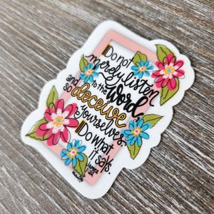 Do Not Merely Listen to the Word..do What It Says, Bible Verse Vinyl ...