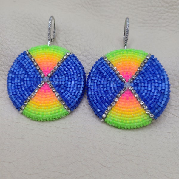 Native American Beaded Earrings - Etsy