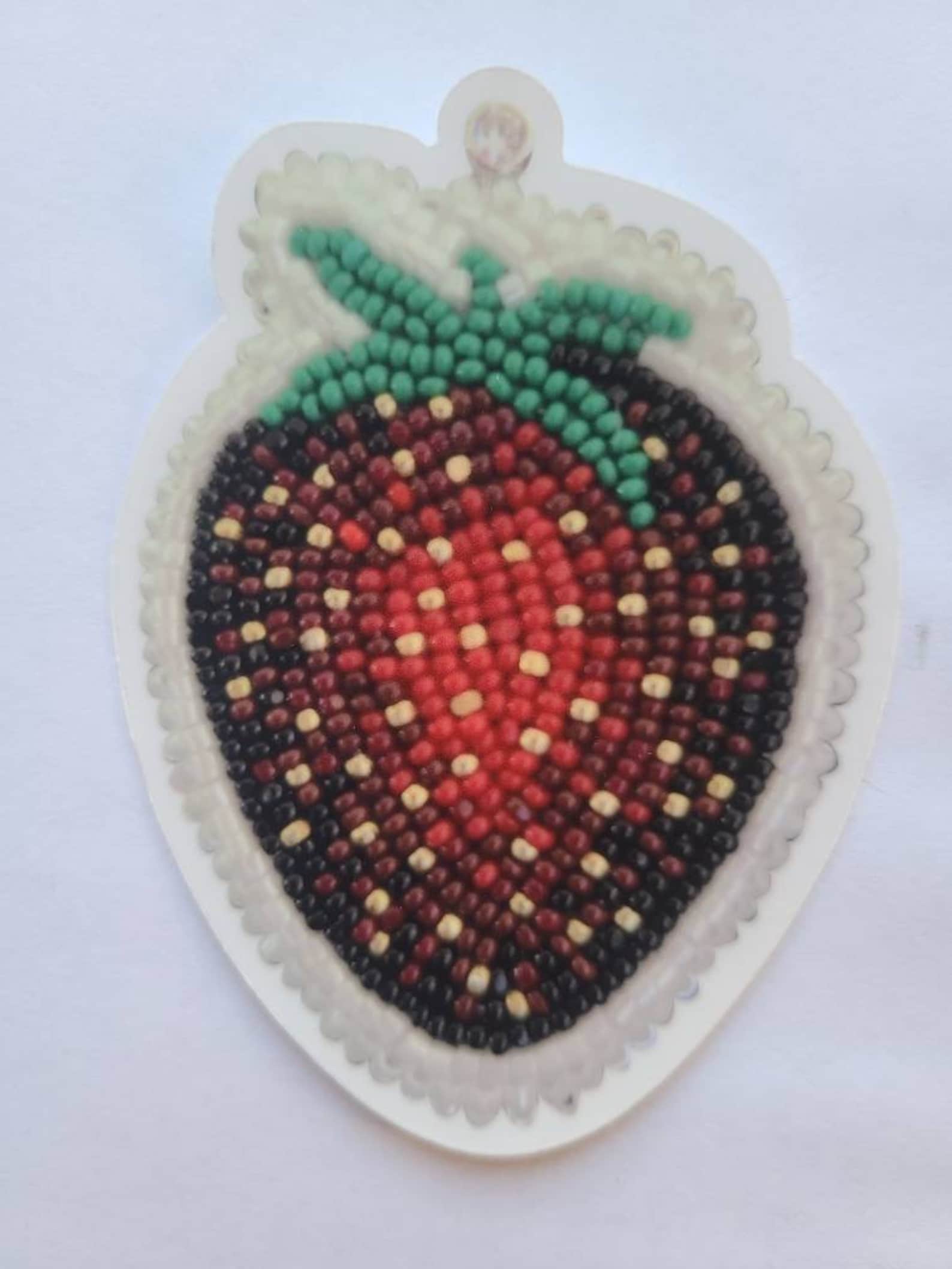Sticker Native American Beadwork Sticker Red Strawberry - Etsy