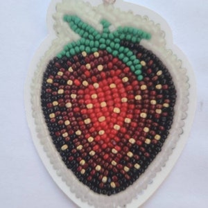 Sticker- Native American Beadwork Sticker, Red, Strawberry - Etsy