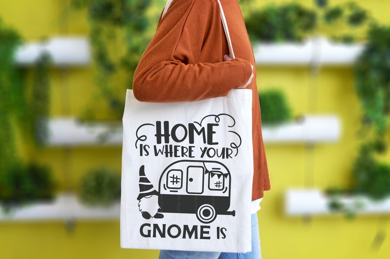 Camping Bucket Svg LED Bucket Svg Home is Where Your Gnome | Etsy