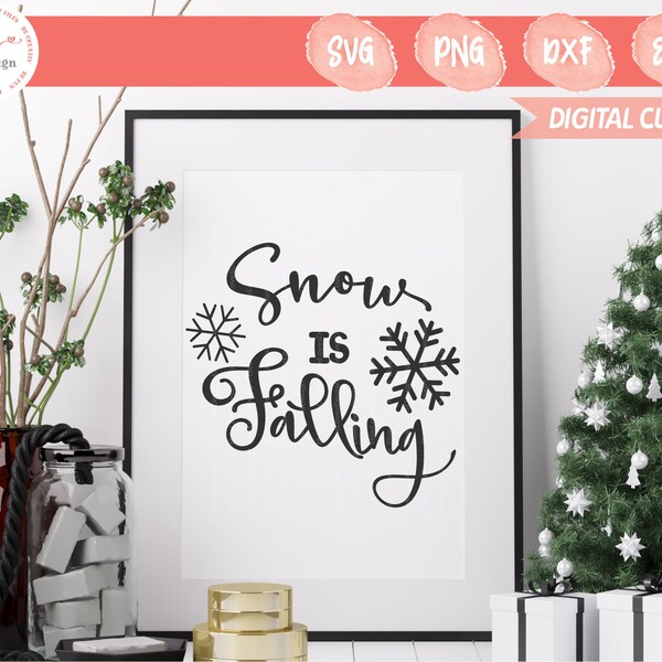 Falling Snow Svg - Etsy