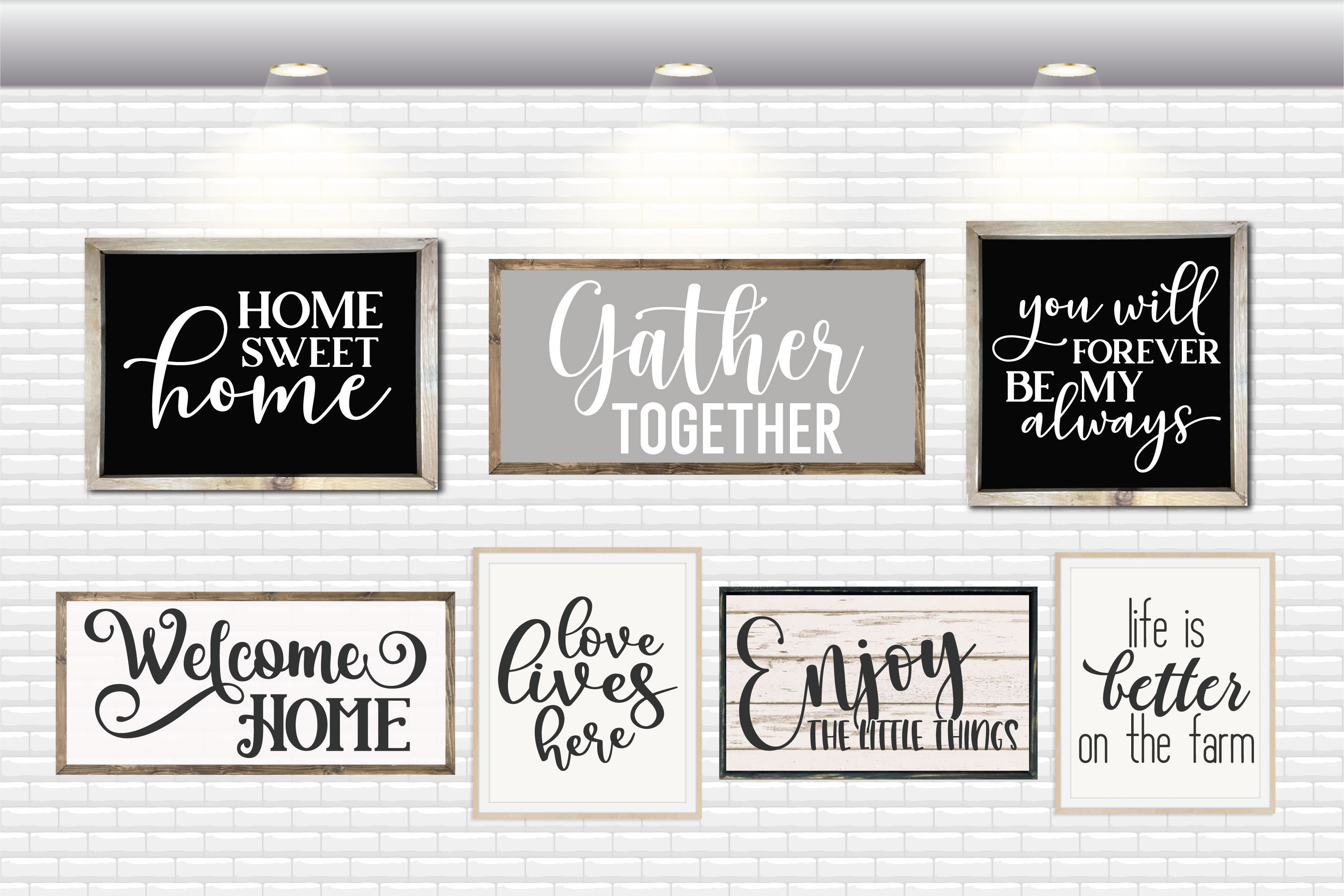 Farmhouse Sign SVG Bundle | Rustic Farmhouse Svg | Family Quotes Svg ...
