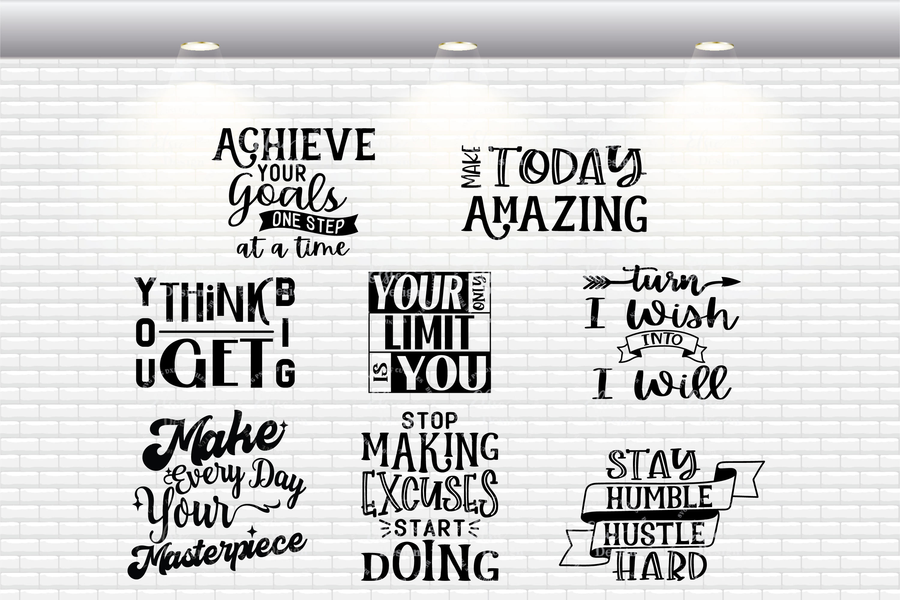 Motivational SVG Bundle Inspirational Svg Fitness Svg | Etsy