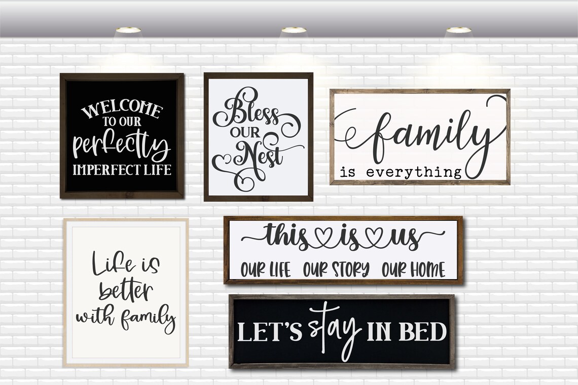 Farmhouse Sign SVG Bundle Rustic Farmhouse Svg Family | Etsy Canada