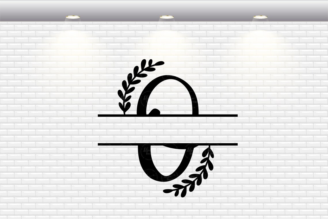 Handlettered Split Monogram Letter O Svg Split Letter Svg - Etsy