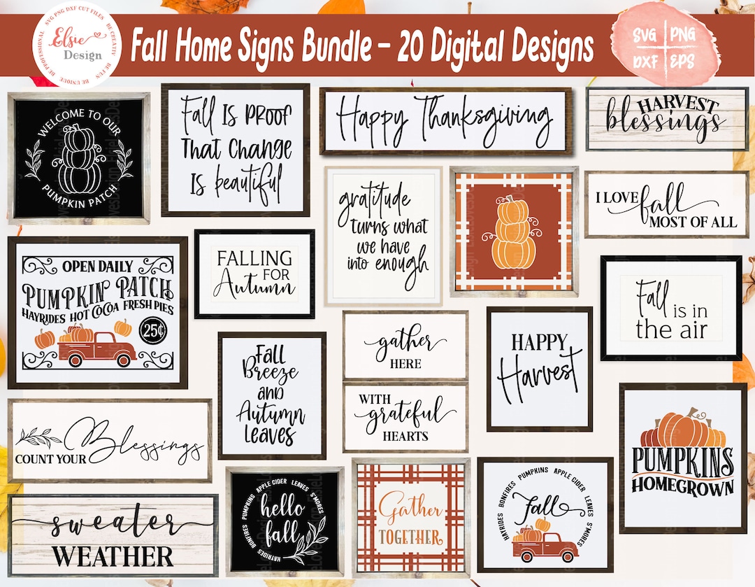 Farmhouse Fall Svg Bundle, Farmhouse Sign Svg Bundle, Fall Sign Svg ...
