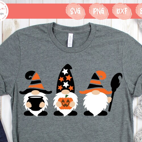 Halloween Gnomes SVG Witch Gnome Svg Pumpkin Gnome Wizard - Etsy