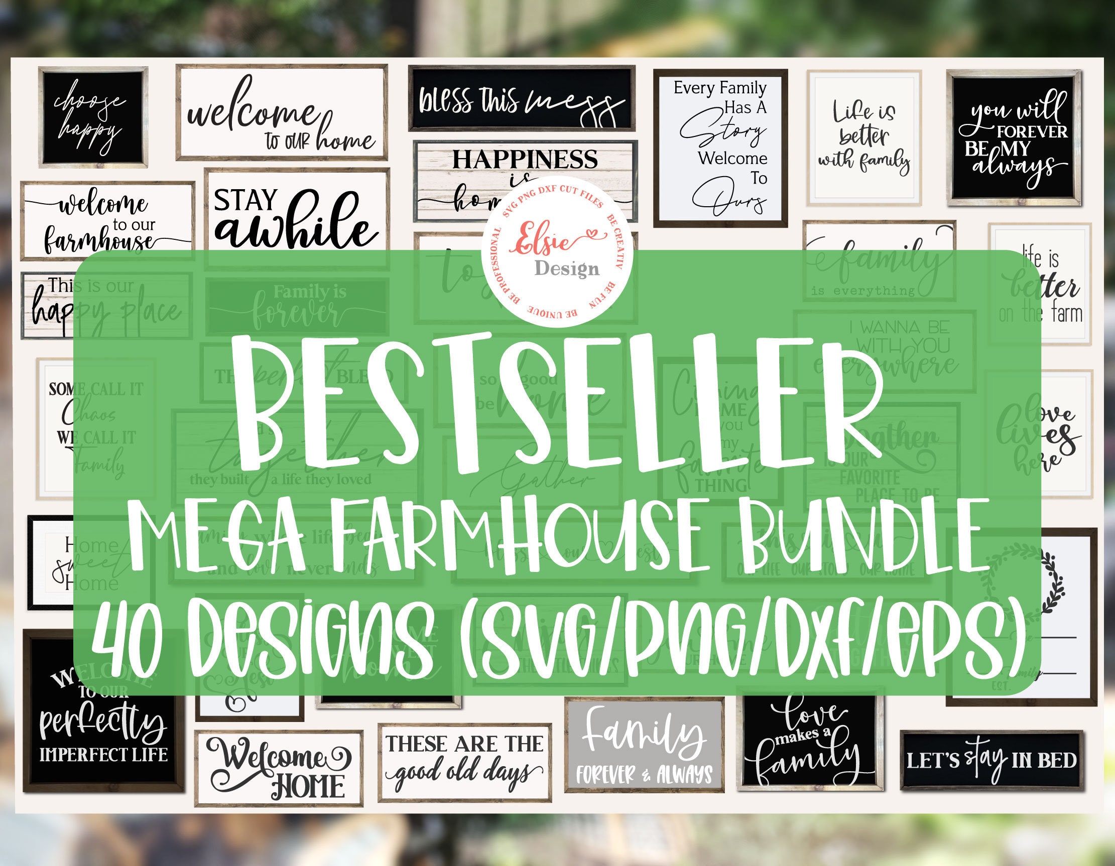 Farmhouse Sign SVG Bundle Rustic Farmhouse Svg Family Quotes | Etsy