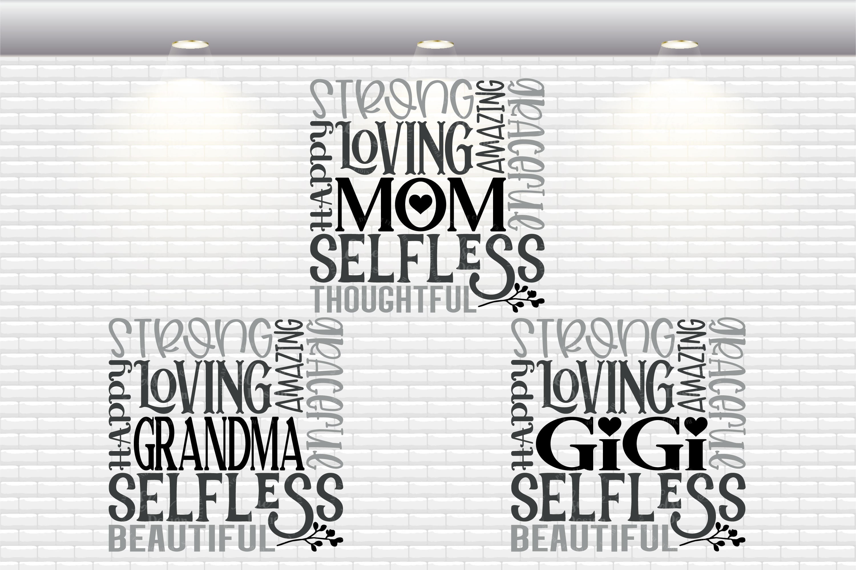 Family Subway Art Bundle, Mother Subway Art Svg, Mothers Day Svg ...