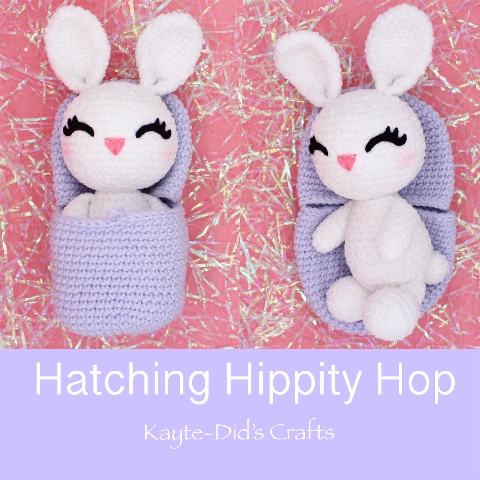 Hatching Hippity Hop Crochet Bunny Easter Etsy