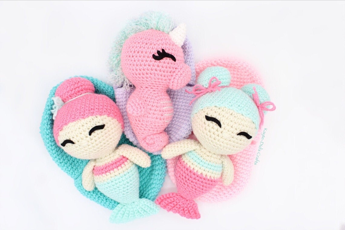 Under the Sea Duo Pattern Hatching Mermaid Hatching Magical - Etsy Canada