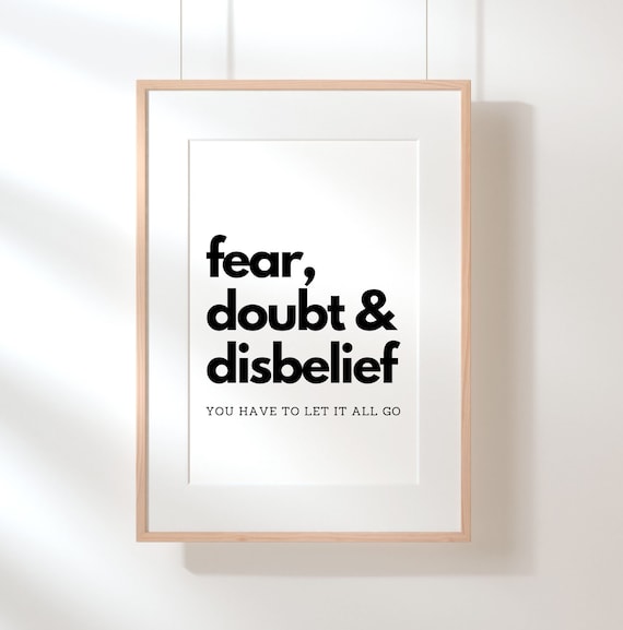 Fear And Doubt Quotes Fear Kills Courage. Doubt Kills Confidence.