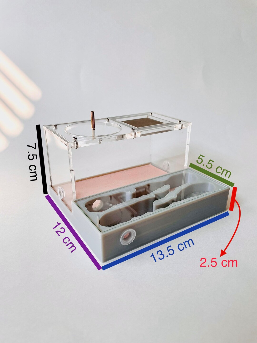Ant Farm 3D Printed Nest With Acrylic Feed Area - Etsy