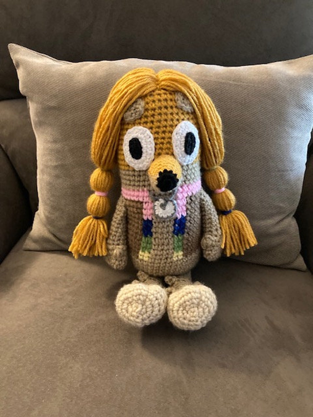 1 Crocheted Indy (bluey) Character, Gift, Toy. - Etsy