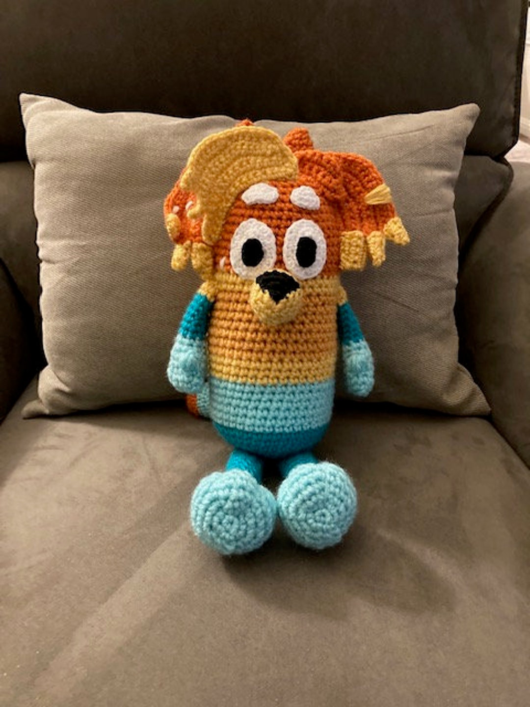 1 Crocheted Uncle Rad (bluey) Character, Gift, Toy. - Etsy