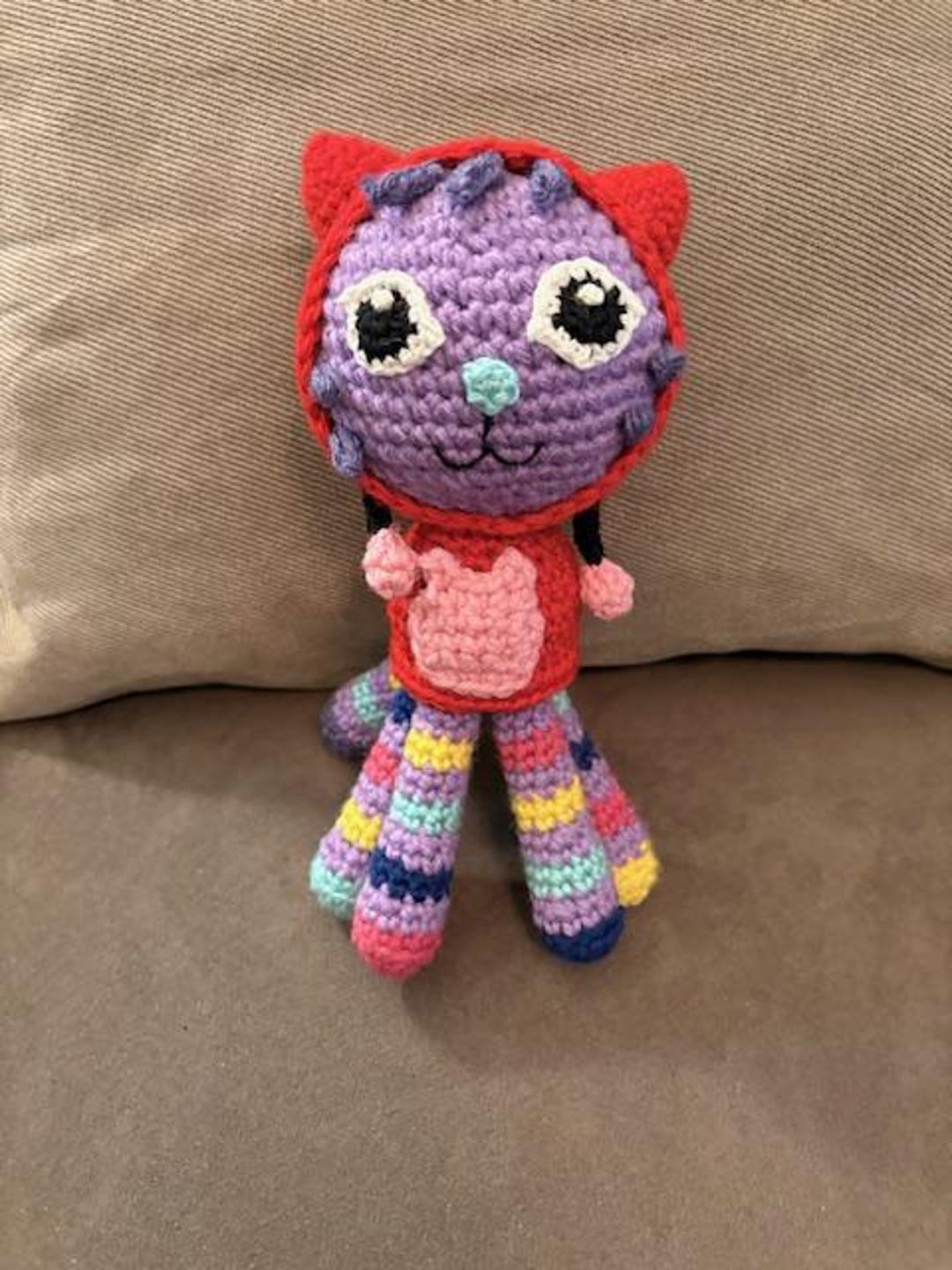 1 Crocheted DJ Catnip Character From Gabby's Dollhouse. - Etsy