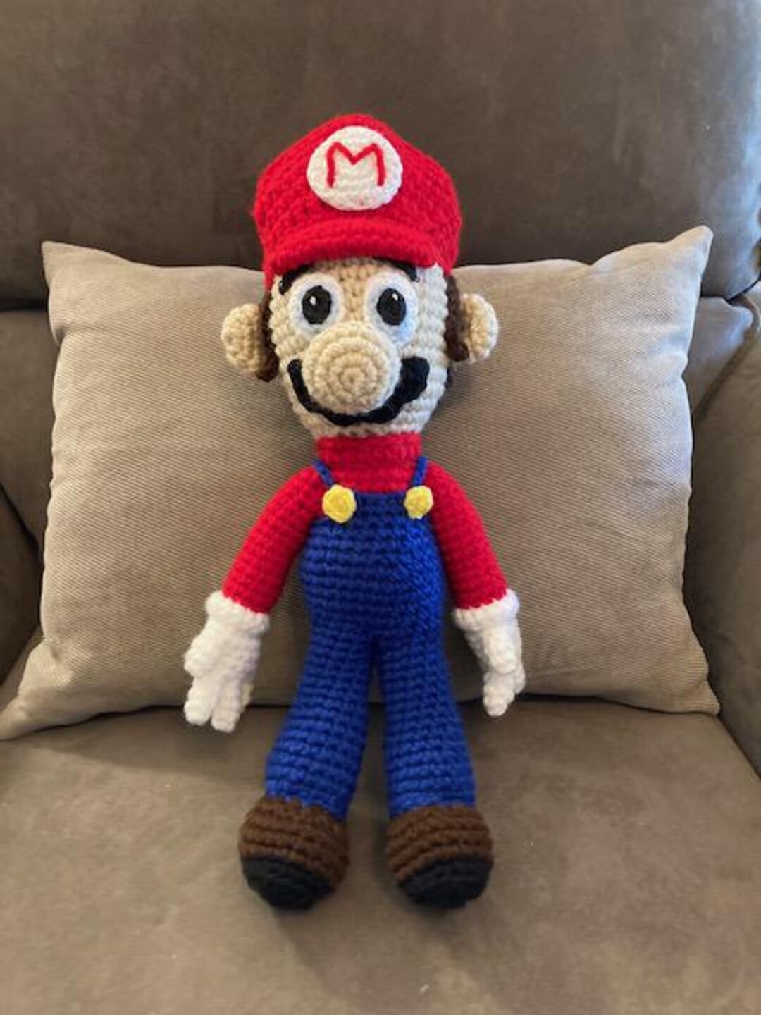 1 Crocheted Mario Character From Super Mario, Gift, Toy. - Etsy
