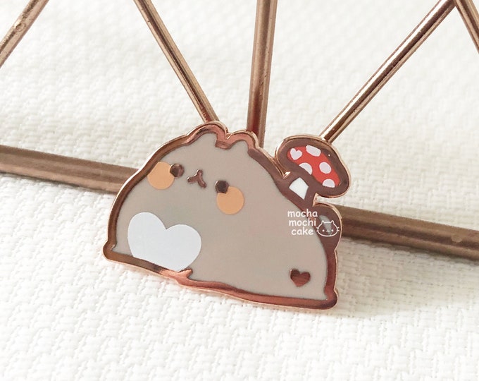 Cute Mushroom Bunny Hard Enamel Pin - Etsy