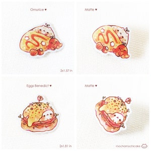 Cute Animal Foodies Stickers/ Matte/ Holographic/ Die Cut Stickers ...