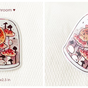 Cute Terrarium Stickers/ Matte Holographic/ Kawaii/ Die Cut Stickers ...