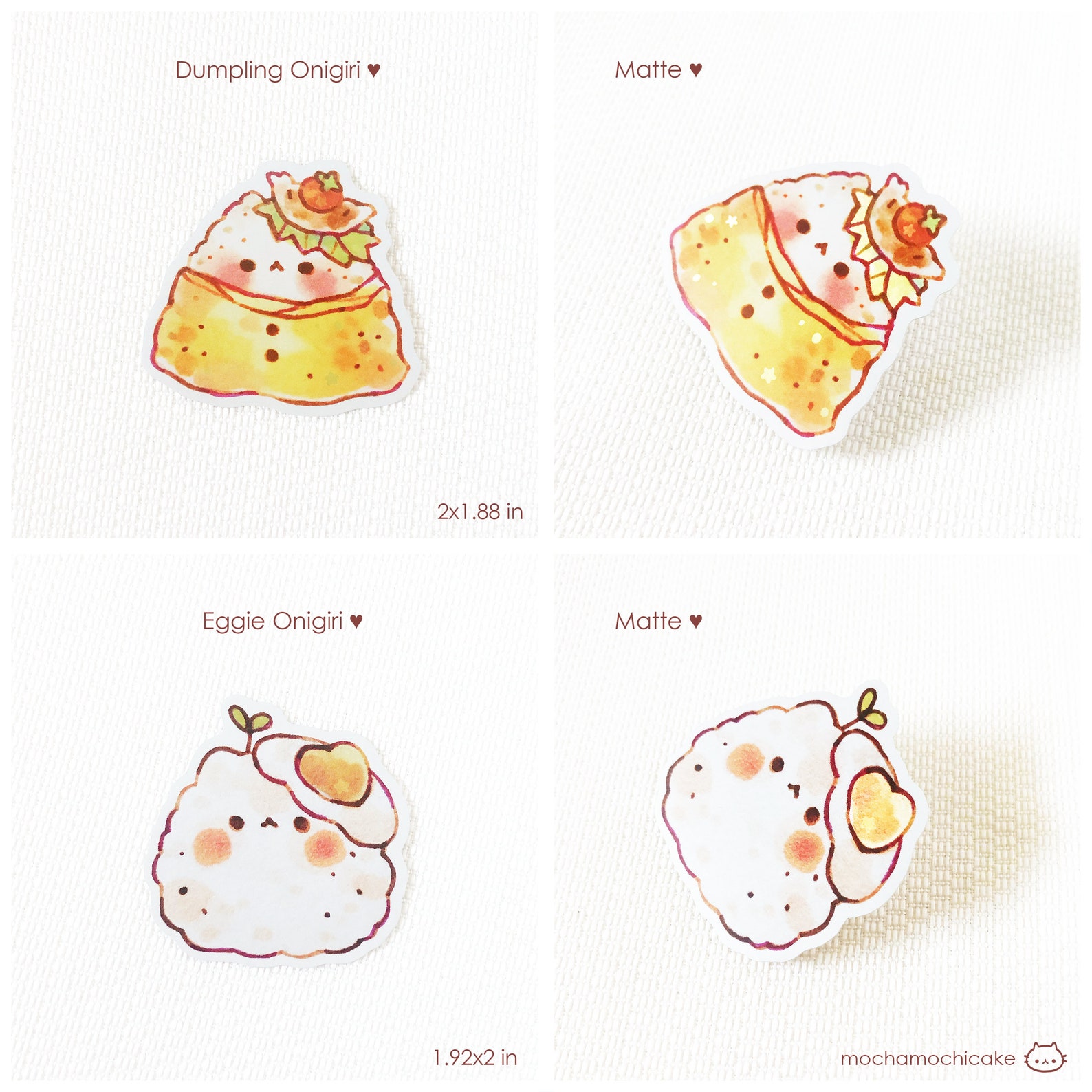 Cute Animal Foodies Stickers/ Matte/ Holographic/ Die Cut - Etsy