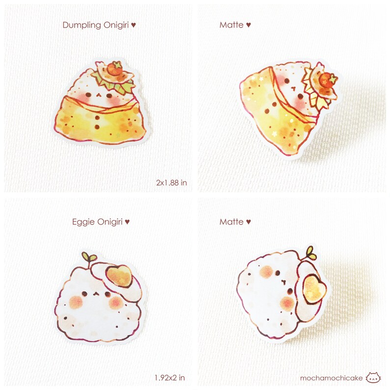 Cute Animal Foodies Stickers/ Matte/ Holographic/ Die Cut - Etsy