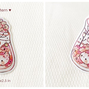 Cute Terrarium Stickers/ Matte Holographic/ Kawaii/ Die Cut Stickers ...