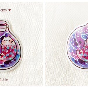 Cute Terrarium Stickers/ Matte Holographic/ Kawaii/ Die Cut Stickers ...