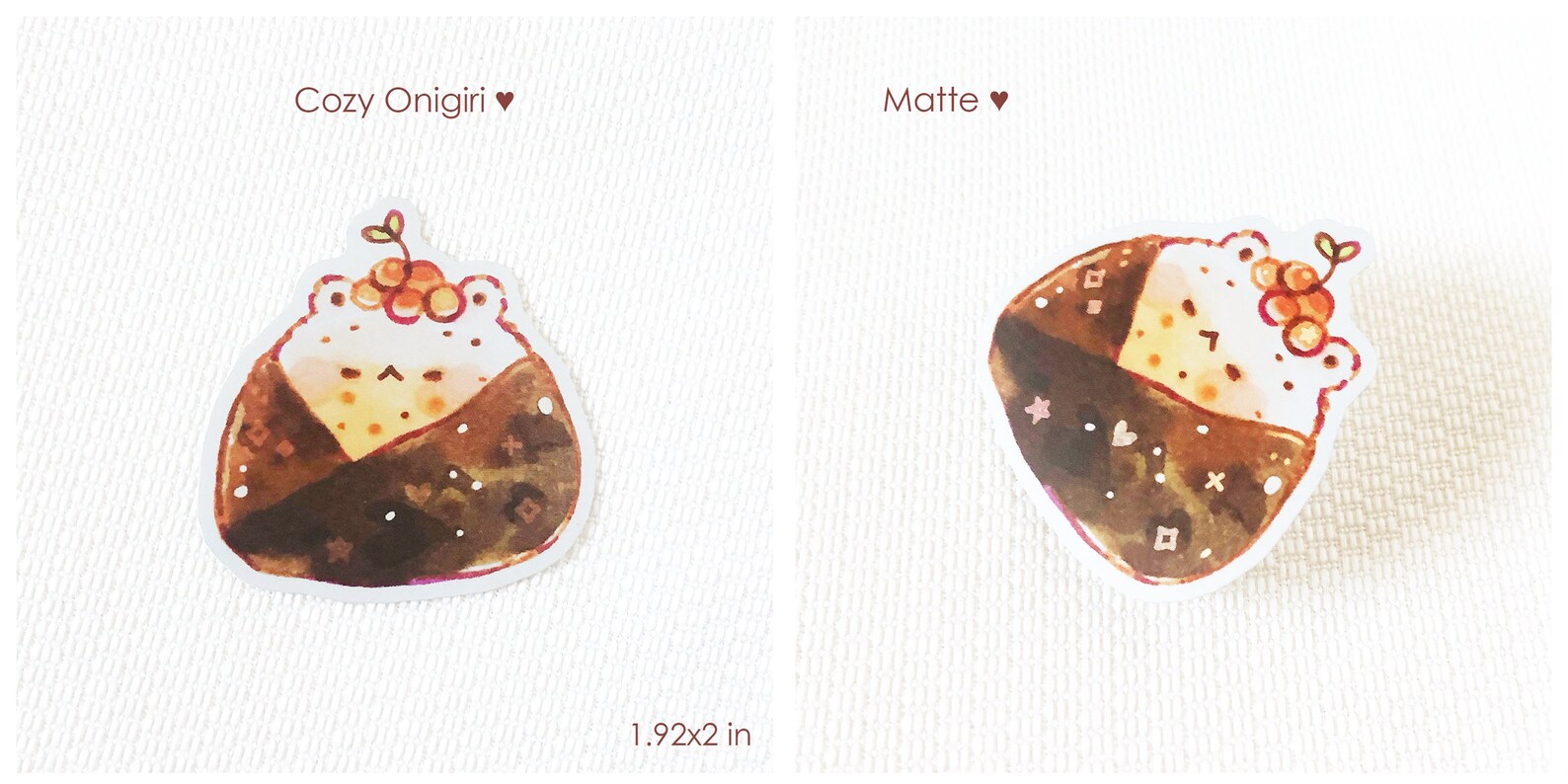 Cute Animal Foodies Stickers/ Matte/ Holographic/ Die Cut - Etsy