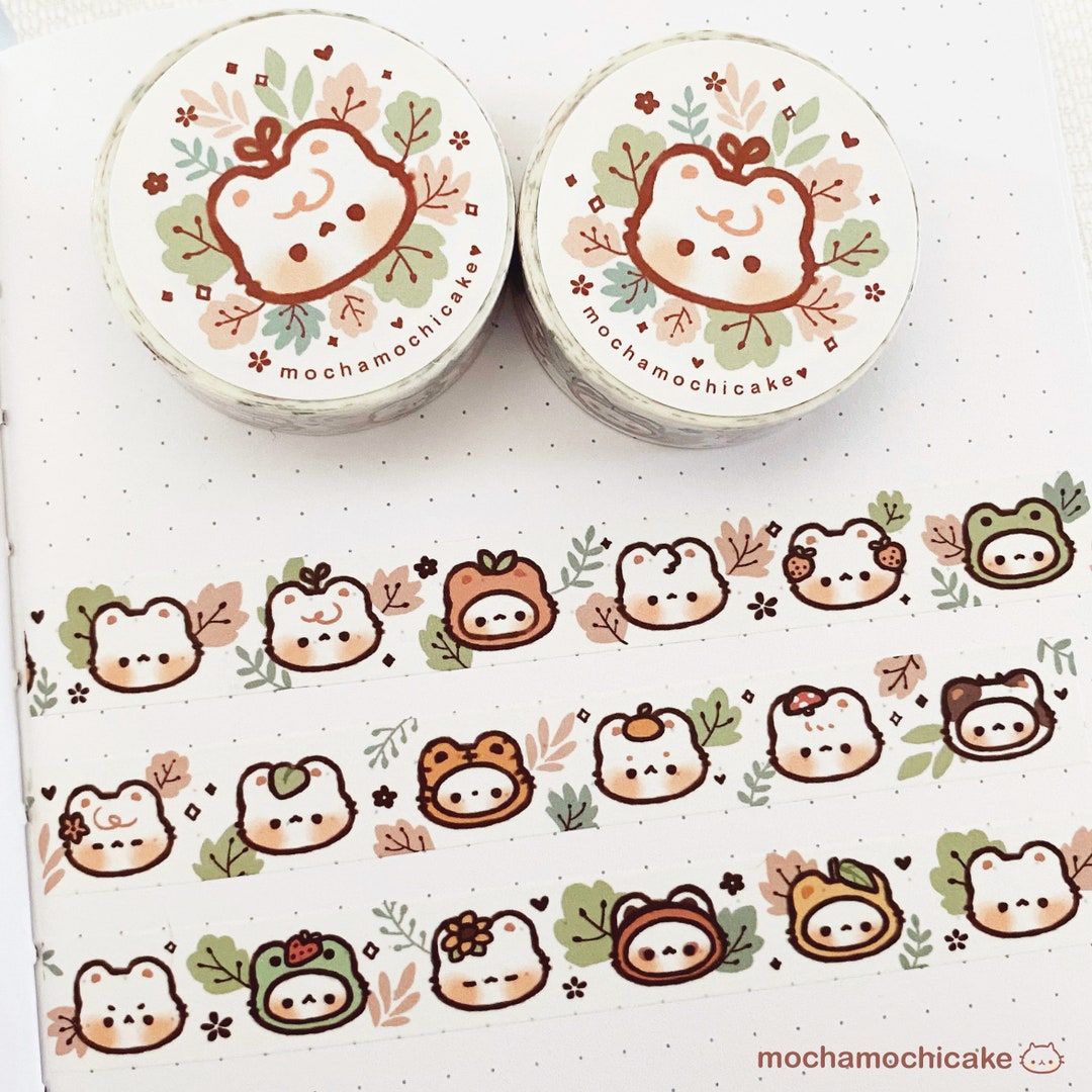 Cute Little Bears Washi Tape / Decorative Tape/ Kawaii Cute/ Bullet ...