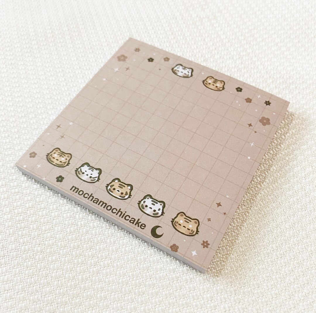 Cute Dreamy Tigers Memo Pad/ Note Pad/ Journaling/ Kawaii Cute/ Bullet ...