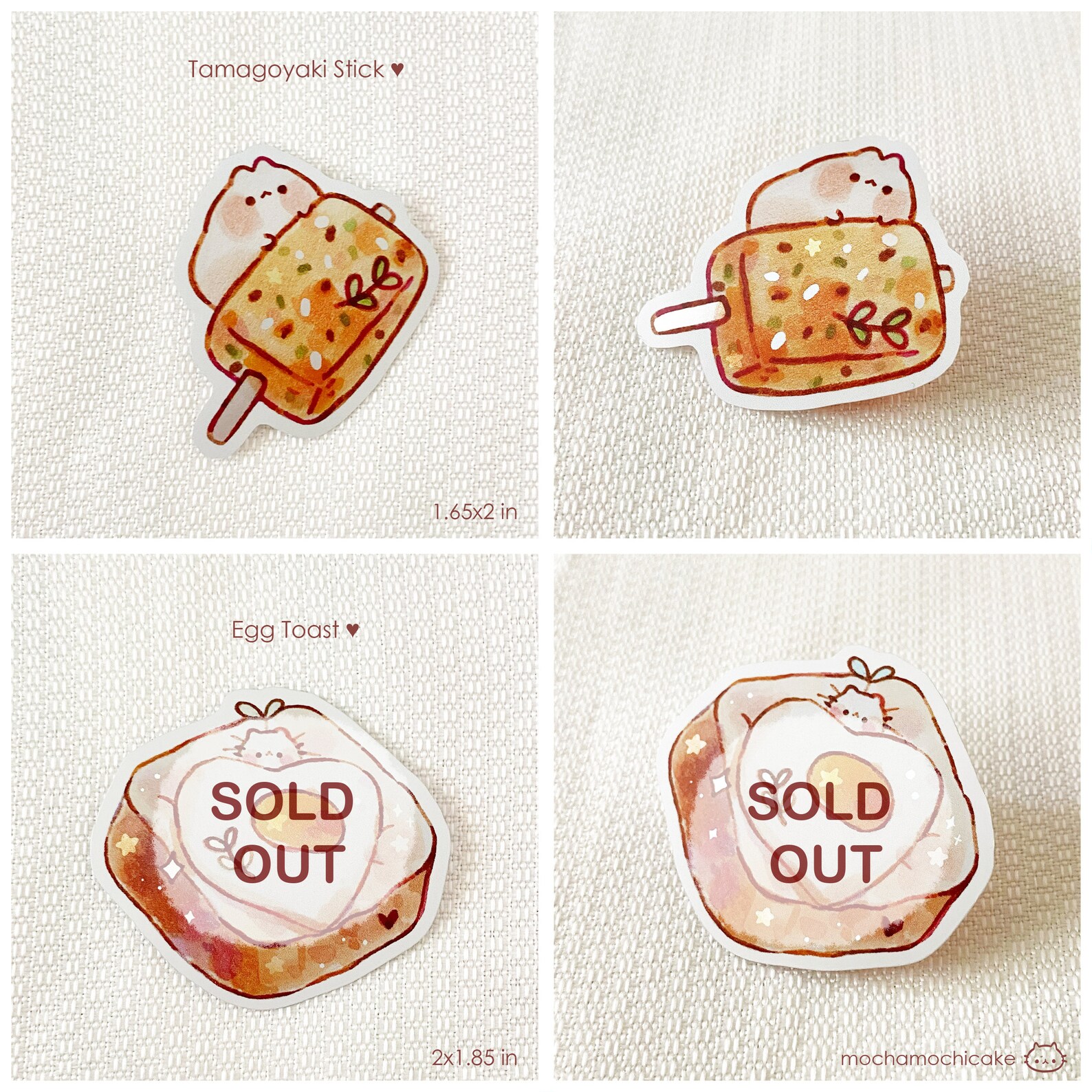 Cute Animal Foodies 3 Stickers/ Matte/ Holographic/ Die Cut Stickers ...